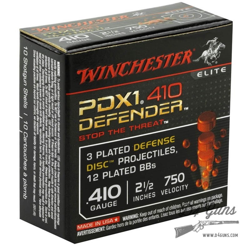Winchester PDX1 Defender .410 Gauge 2.5" 3PDDP-12PBB 10 Rounds ...