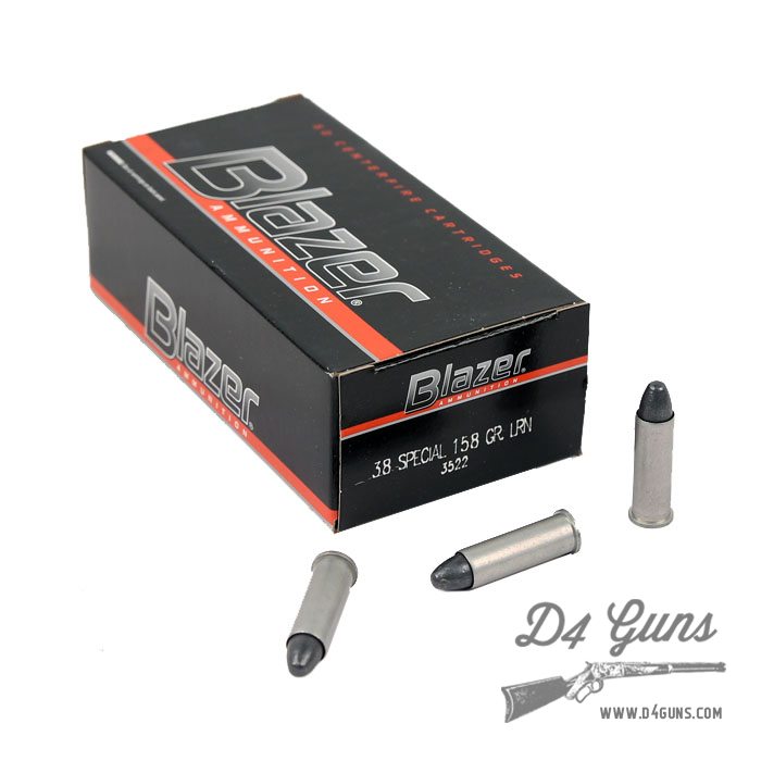 CCI Blazer .38 Special 158gr LRN Aluminum 50 Rounds 3522 76683035226 | D4 Guns