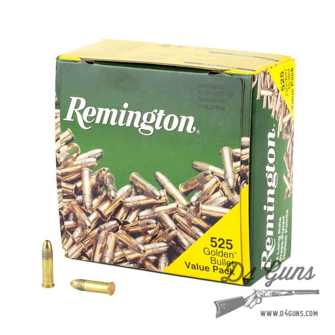 Remington Golden Bullet .22LR 36gr BPHP 525 Rounds 1622C 047700009100 ...