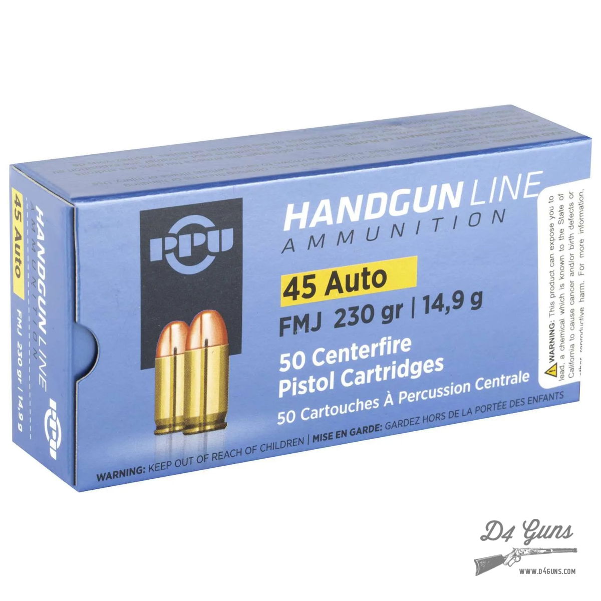 Prvi Partizan PPU .45 ACP/Auto 230gr FMJ 50 Rounds PPH45F 8605003813170 ...