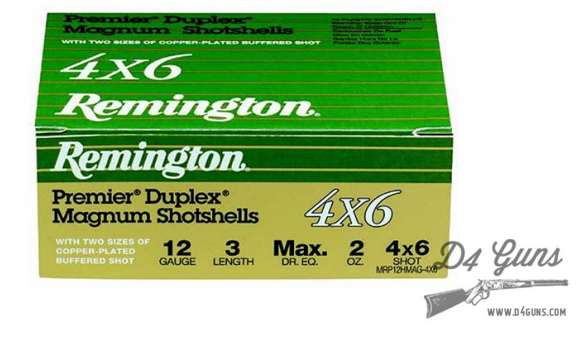 Remington Magnum 12 Gauge 3” 1 7/8oz 4×6 Shot 10 Rounds 047700303604 ...
