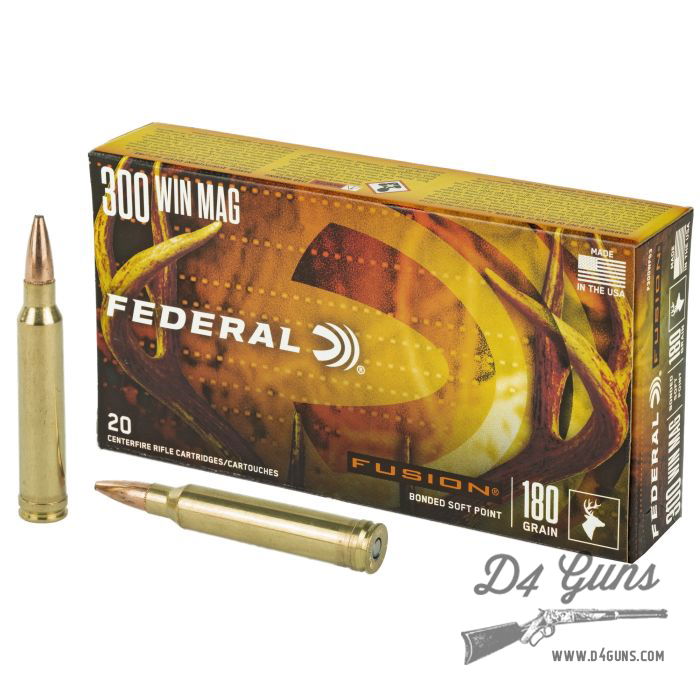 Federal Fusion .300 Win Mag 180gr BSP 20 Rounds F300WFSA 029465098025 ...
