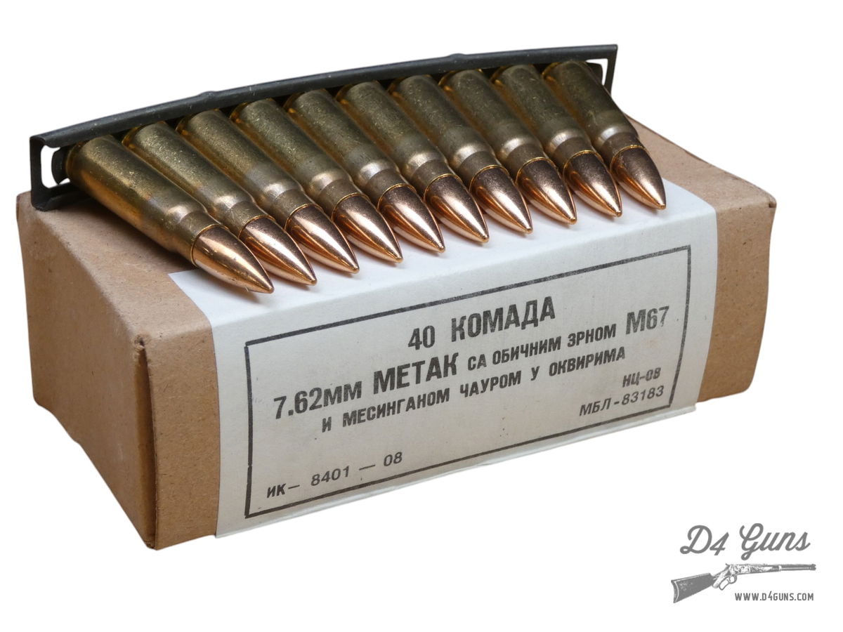 Igman Arsenal 7.62x39mm 124gr M67 Ball Full Metal Jacket 40 Rounds ...