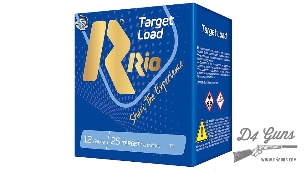 Rio Target Load 12 Gauge 2.75" 1oz 8-Shot 25 Rounds TLT288 ...