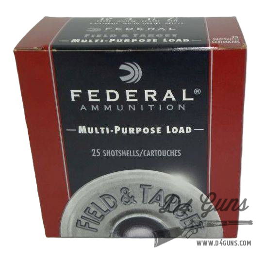 Federal Field & Target 12 Gauge 2¾" 1⅛oz 8-Shot MPL 100 Rounds ...