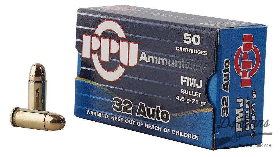 Prvi Partizan PPU .32 ACP 71gr FMJ 50 Rounds PPH32AF 8605003813026 | D4 ...