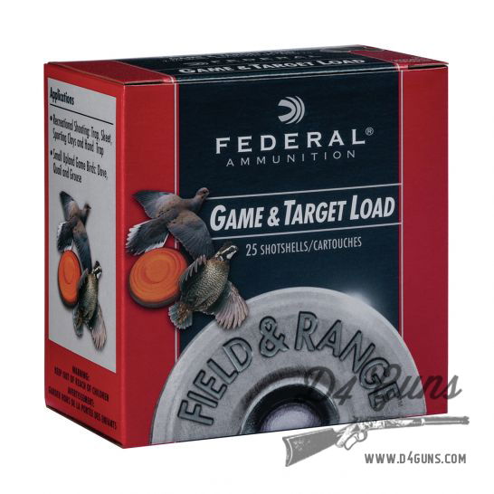 Federal Game & Target 12 Gauge 2.75" 7.5-Shot 25 Rounds FRL1275 ...