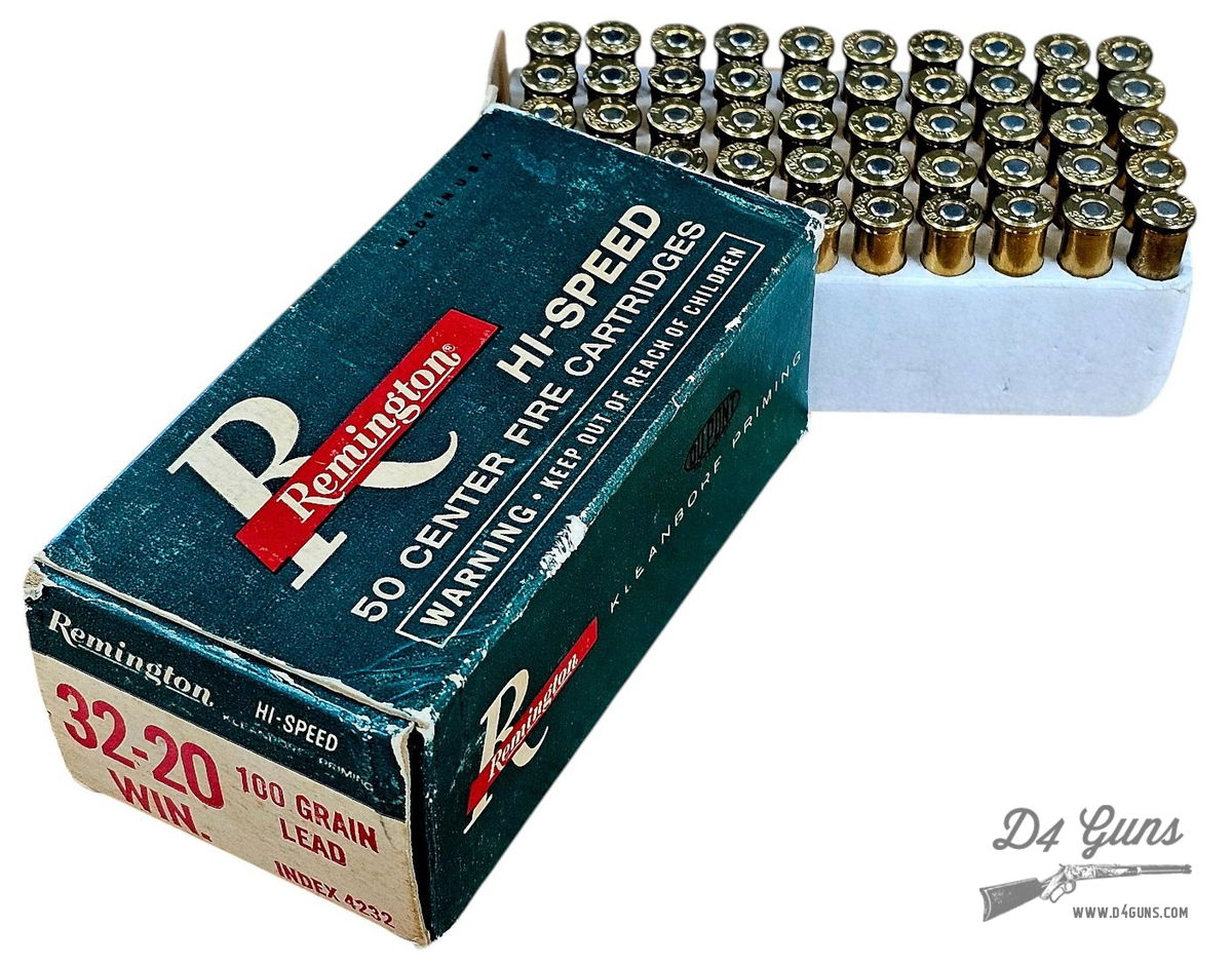 Remington High Speed .32-20 Win 100gr LFN 50 Rounds 4232 | D4 Guns