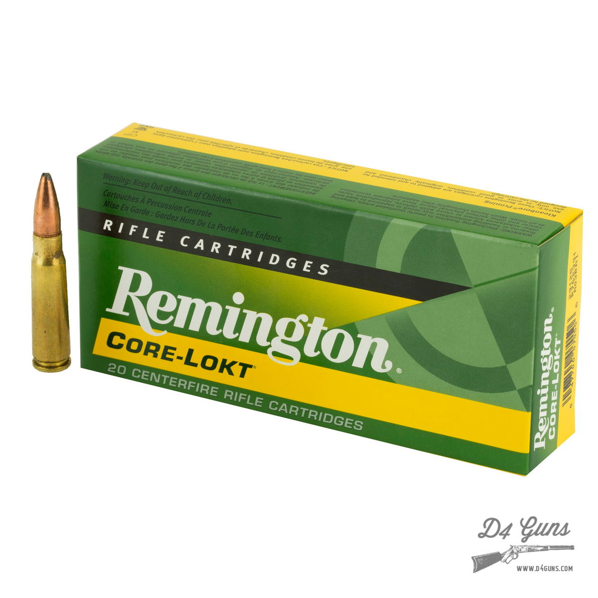 Remington Core-Lokt 7.62x39mm 125gr PSP 20 Rounds R762391 047700070506 ...