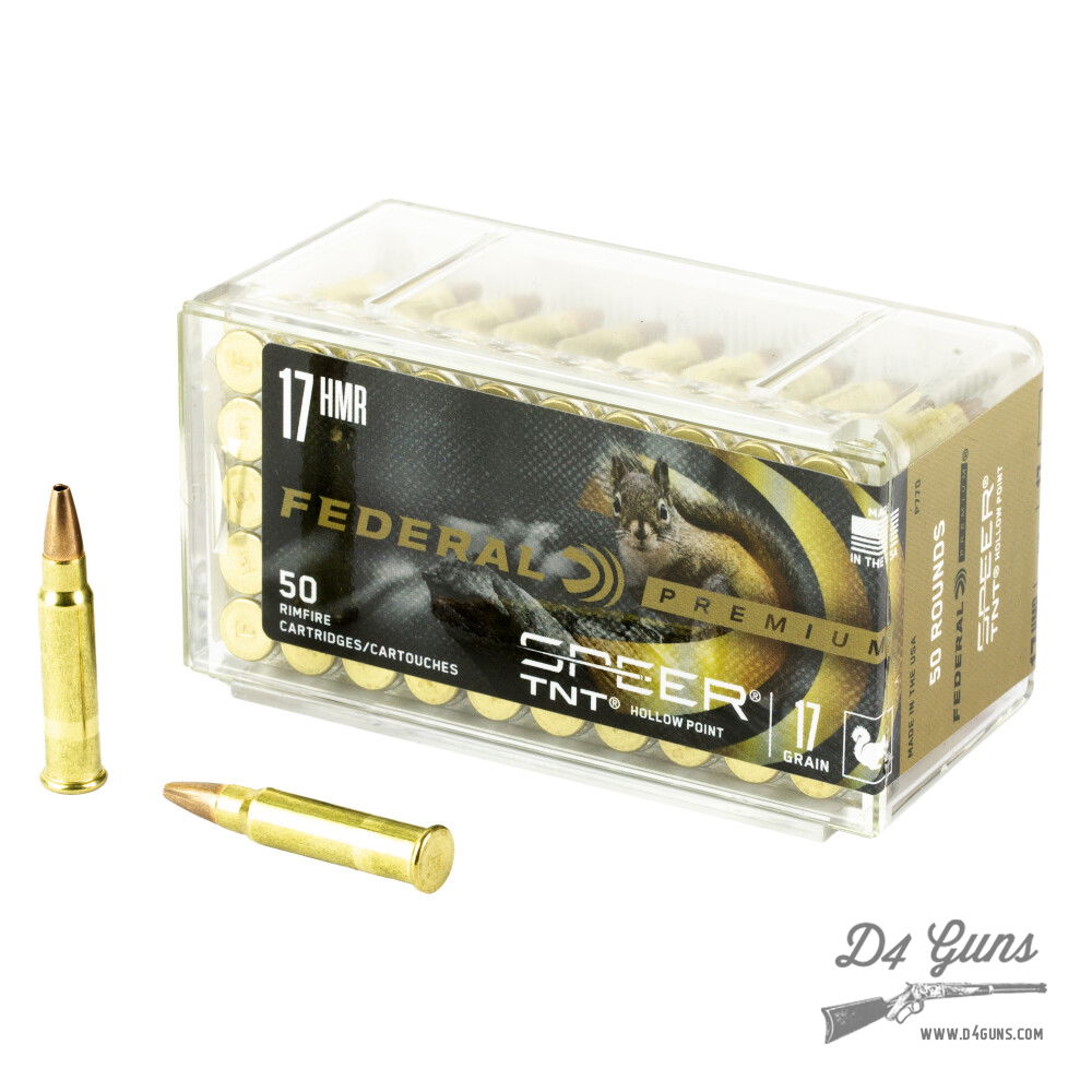 Federal Premium V-Shok .17 HMR 17gr JHP 50 Rounds P770 029465057268 ...