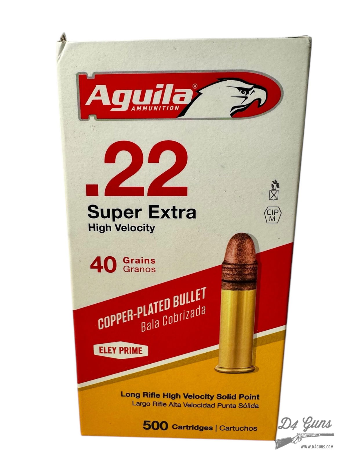 Aguila Super Extra .22LR 40gr HV CPB 500 Rounds 1B222328 640420001029 ...