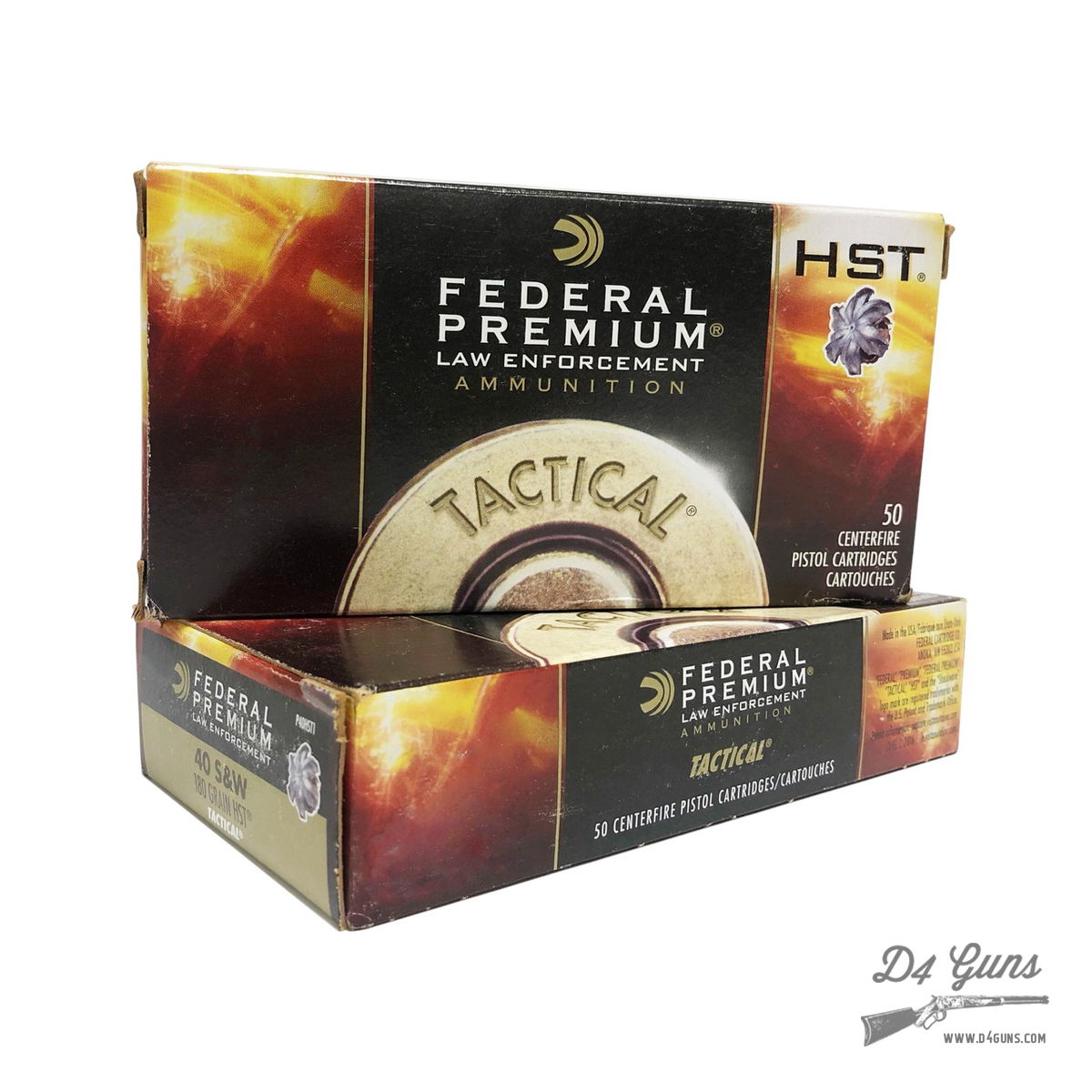 Federal Premium LE .40 S&W 180gr HST HP 50 Rounds P40HST1 029465094454 | D4 Guns