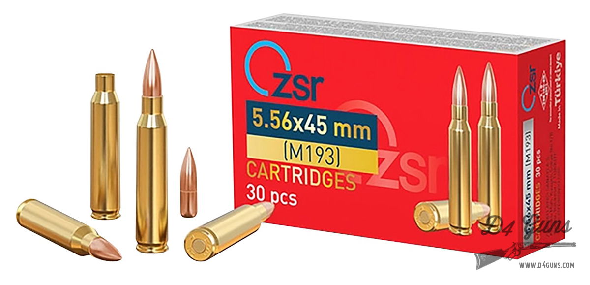 ZSR SAR 5.56x45mm NATO M193 FMJ 55gr 30 Rounds | D4 Guns