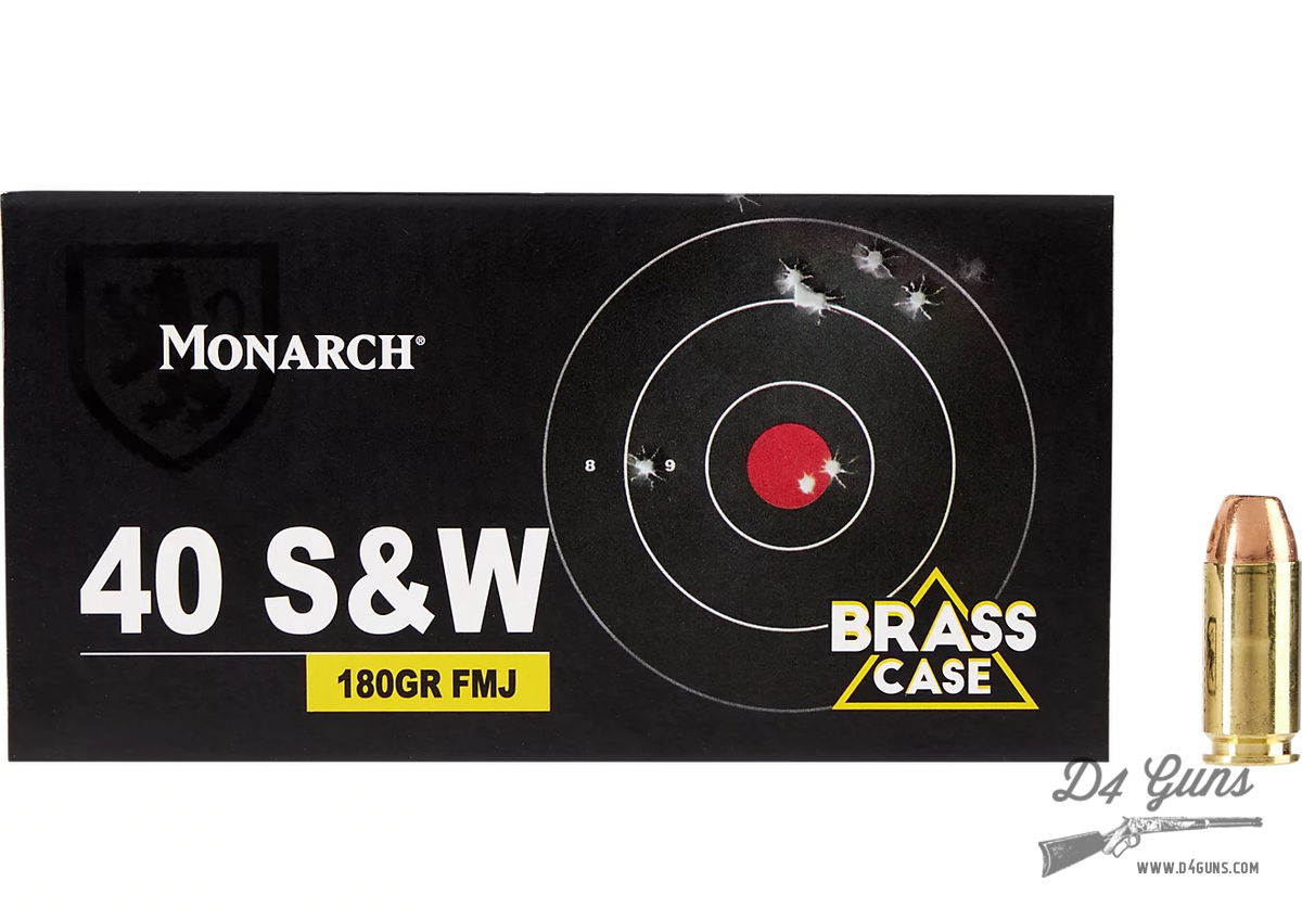 Monarch .40 S&W 180gr TMJ 50 Rounds FSMOAM4353 400118539346 | D4 Guns