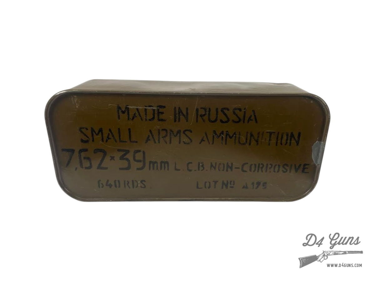 TulAmmo Surplus 7.62x39mm 122gr Steel Cased FMJ 640 Rounds – Spam Can ...
