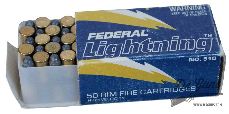 Federal Lightning .22LR 40gr Lead Round Nose 50 Rounds #510 | D4 Guns