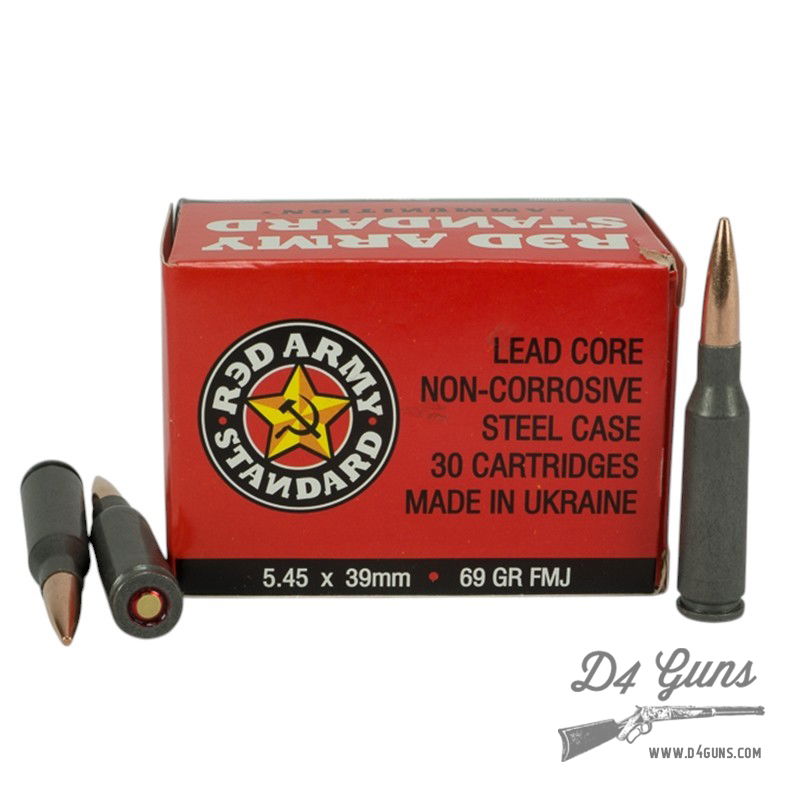 Red Army Standard 5.45x39mm 69gr FMJ 30 Rounds AM1921B 787450228467 ...