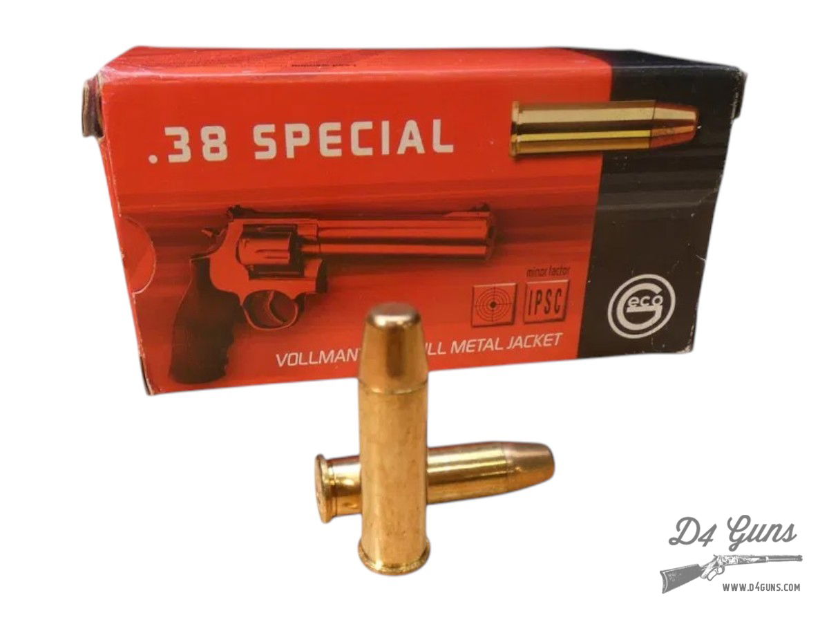 Geco .38 Special 158gr FMJ 50 Rounds 271640050 4000294177163 | D4 Guns