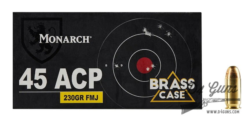 Monarch .45 ACP/Auto 230gr 50 Rounds 157263 420001758692 | D4 Guns