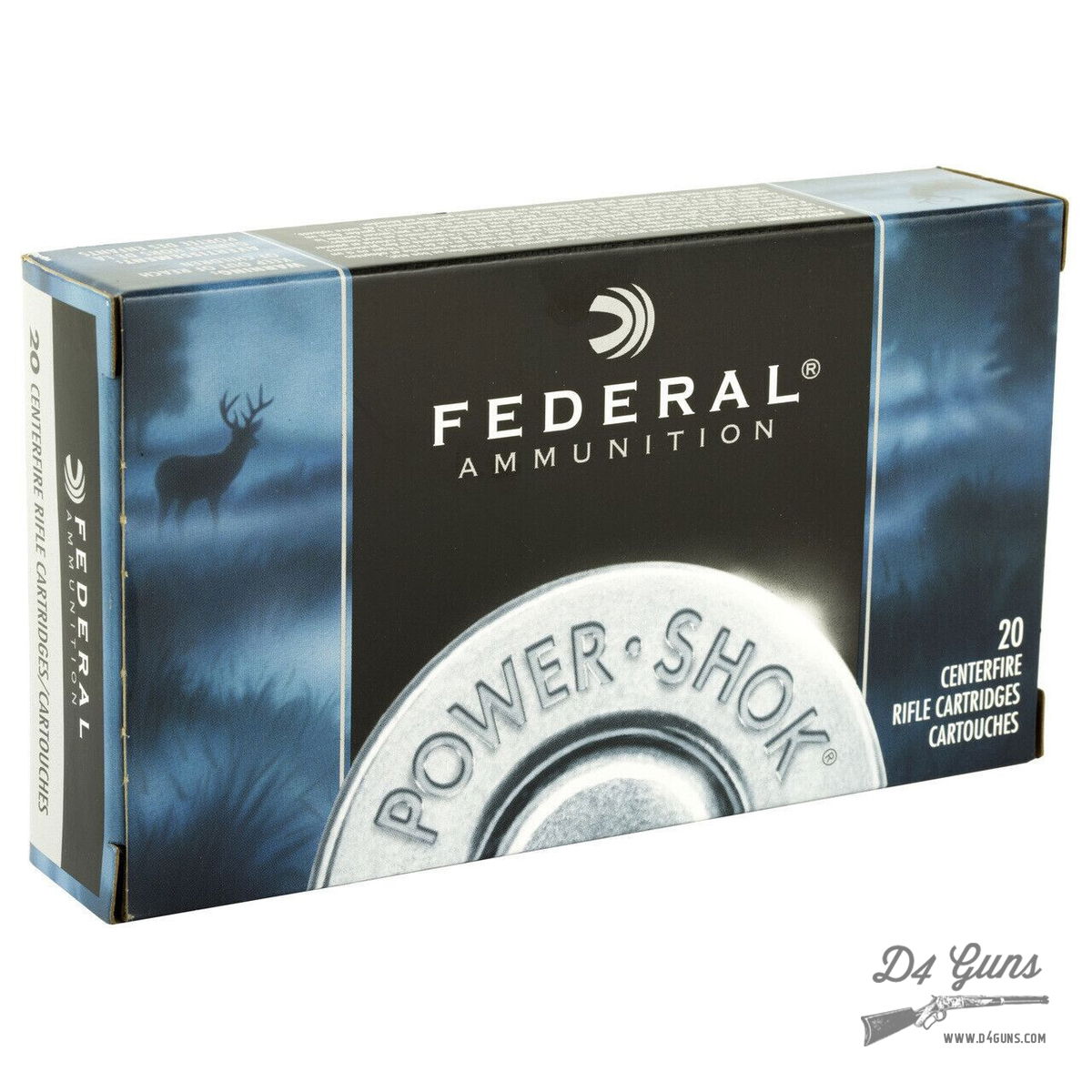 Federal Power-Shok .25-06 Rem 117gr SHCSP 20 Rounds 2506BS 029465091378 ...