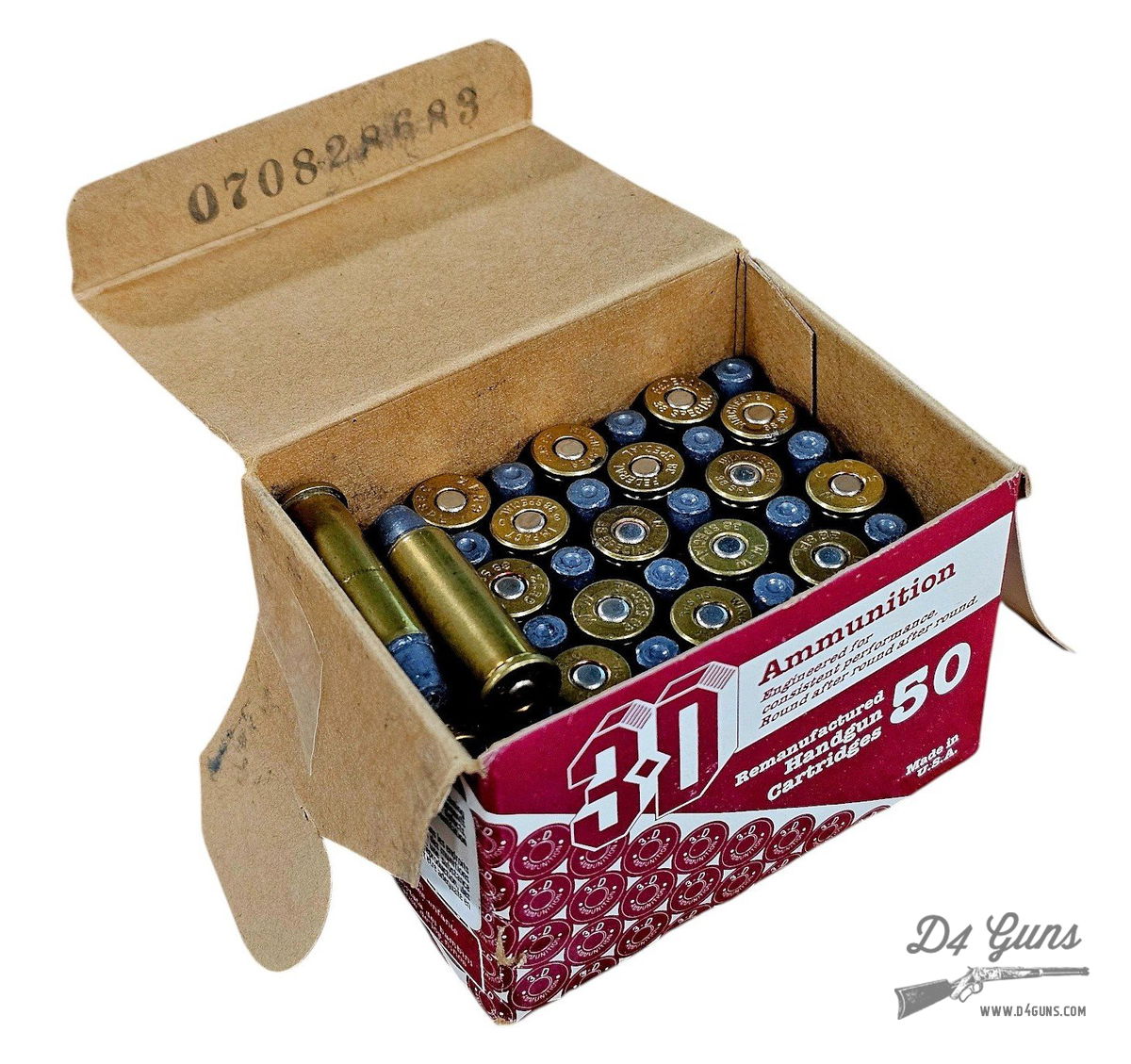3-D .38 Special 158gr LSWC 50 Rounds 38SW8D 717969238589 | D4 Guns