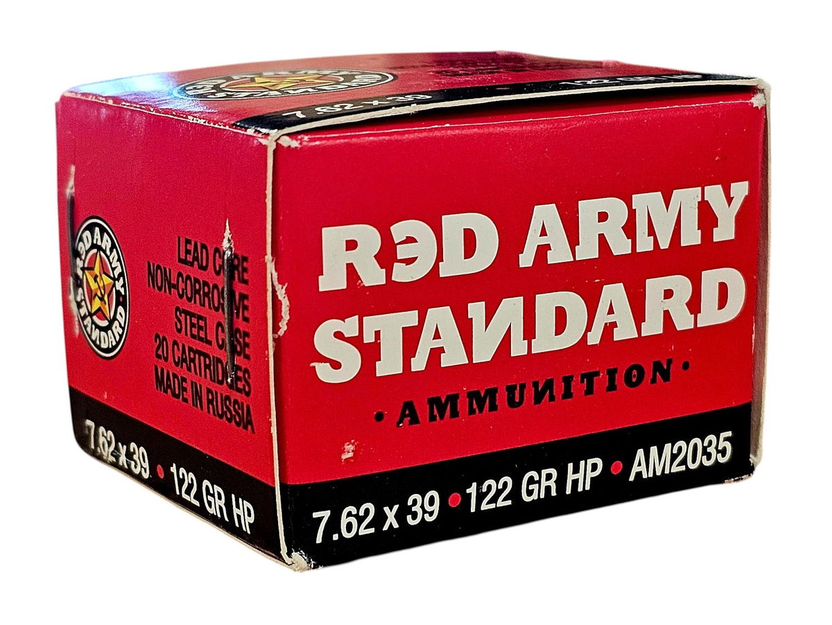 Red Army Standard 7.62x39mm 122gr HP 20 Rounds AM2035 787450378094 | D4 ...
