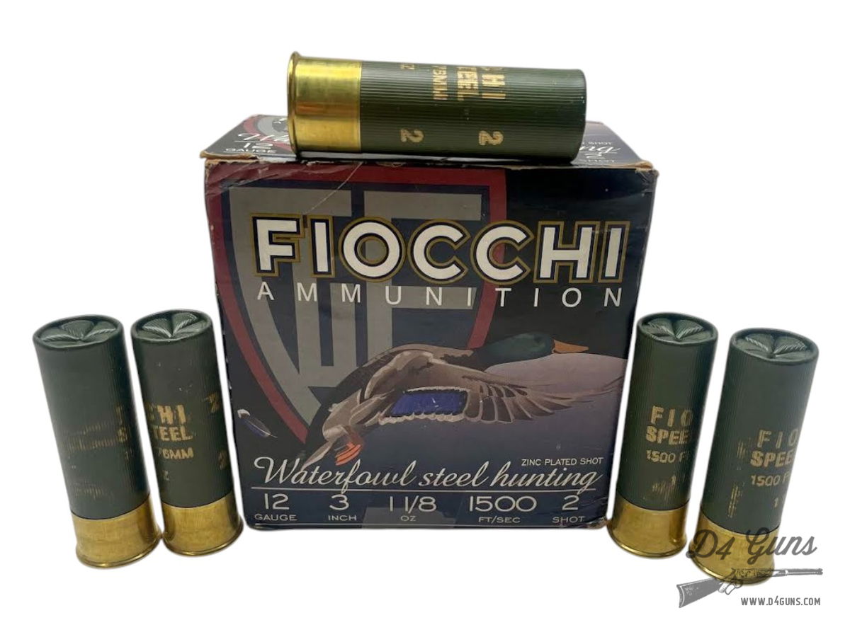 Fiocchi Speed Steel 12 Gauge 3" 2-SHOT 25 Rounds 123ST2 762344702186 ...