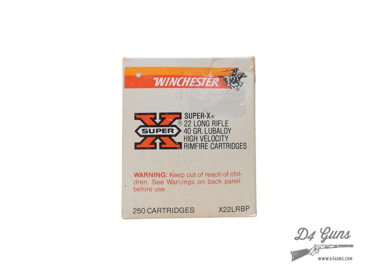 Winchester Super-X .22LR 40gr BP 250 Rounds X22LRBP 020892100183 | D4 Guns