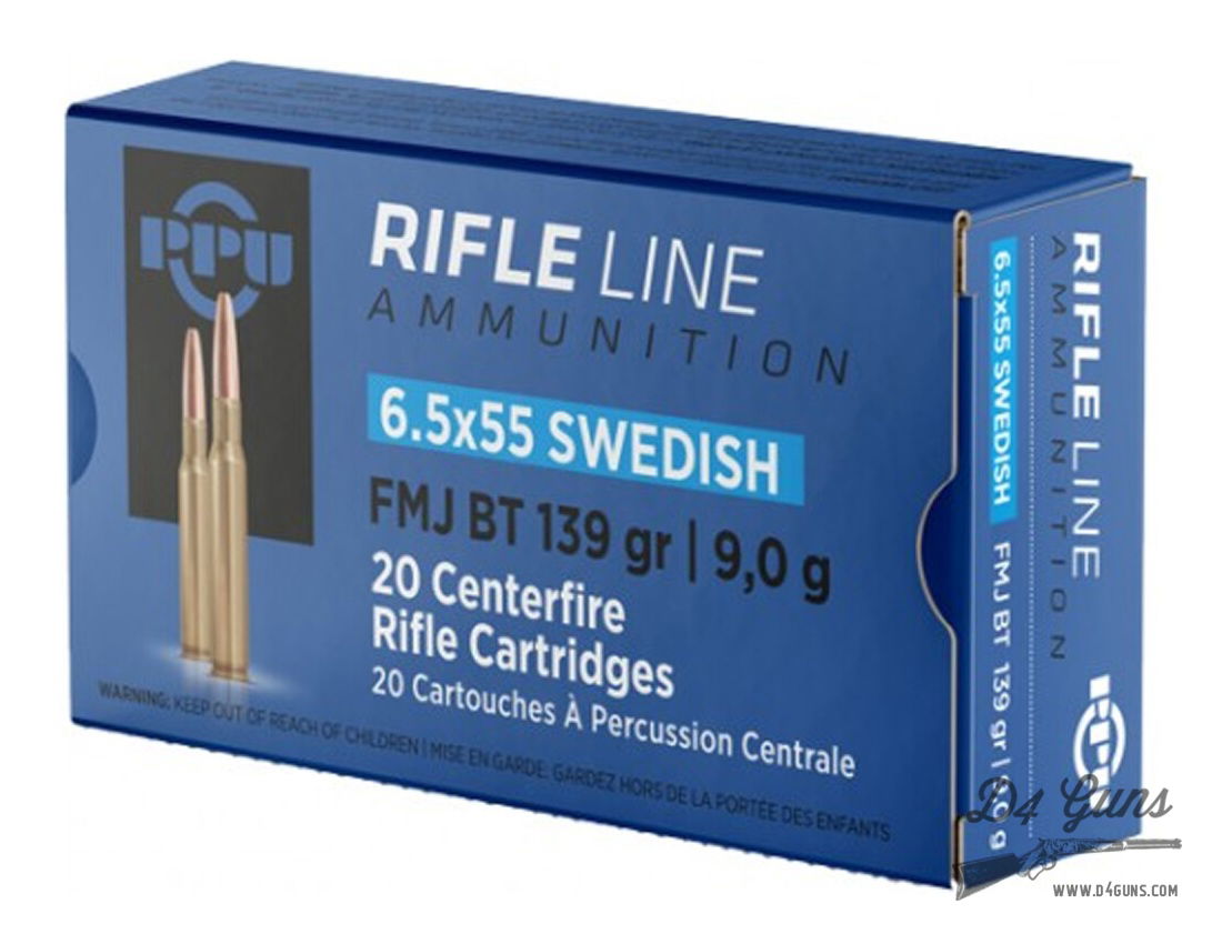 Prvi Partizan 6.5x55mm 139gr FMJBT 20 Rounds PP6SWF 8605003800958 | D4 Guns