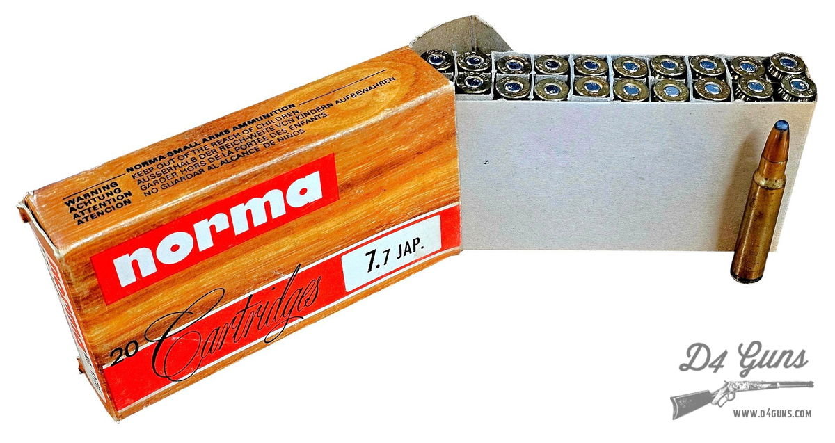 Norma 7.7 Japanese 130gr Soft Point Semi-Pointed 20 Rounds 17721 | D4 Guns