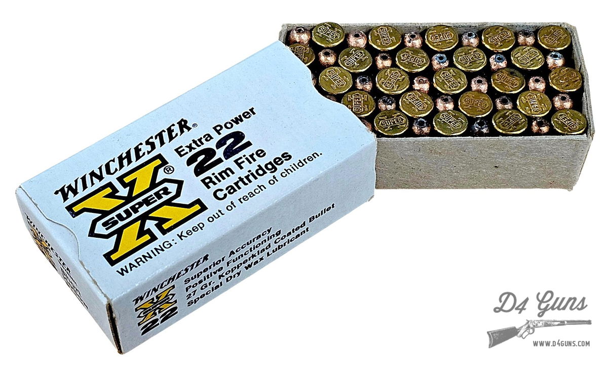 Winchester Super-X .22 Short 27gr HP 50 Rounds WSX22SH | D4 Guns