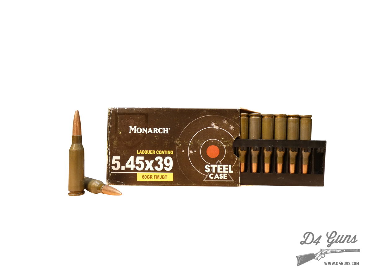 Monarch 5.45x39mm 60gr FMJBT 20 Rounds 420001241910 | D4 Guns