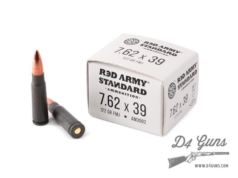 Red Army Standard 7.62x39mm 122gr FMJ 20 Rounds AM3092 787450579873 ...