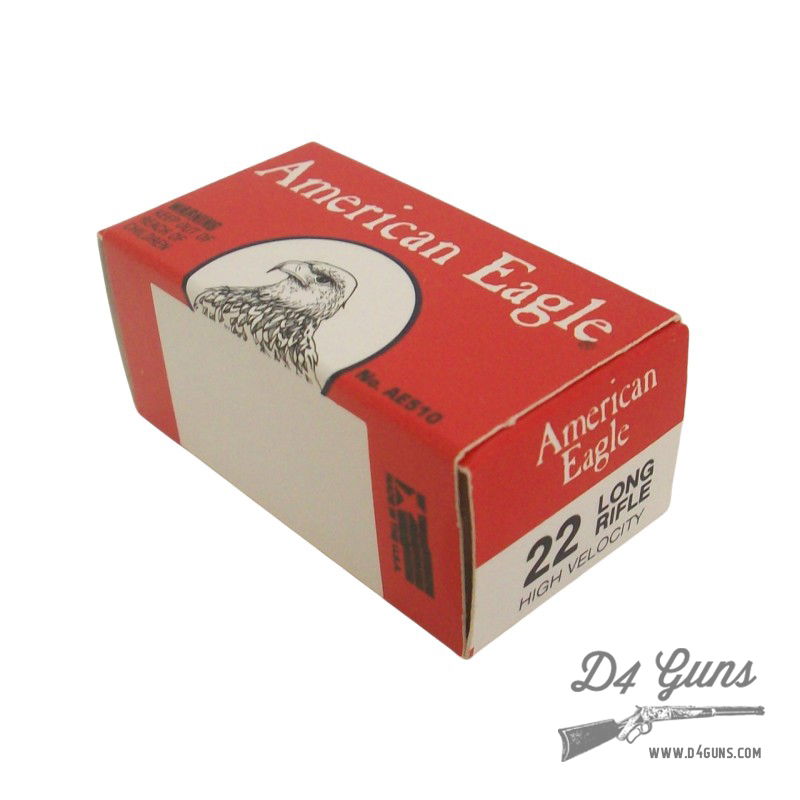Federal American Eagle .22LR 38gr SP 50 Rounds AE510 0294651565722 | D4 ...