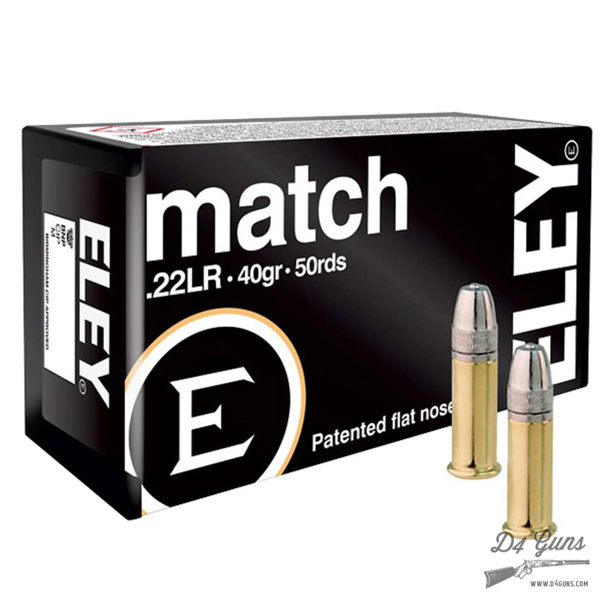 Eley Match .22 LR 40gr FN 50 Rounds 01100 650911011000 | D4 Guns
