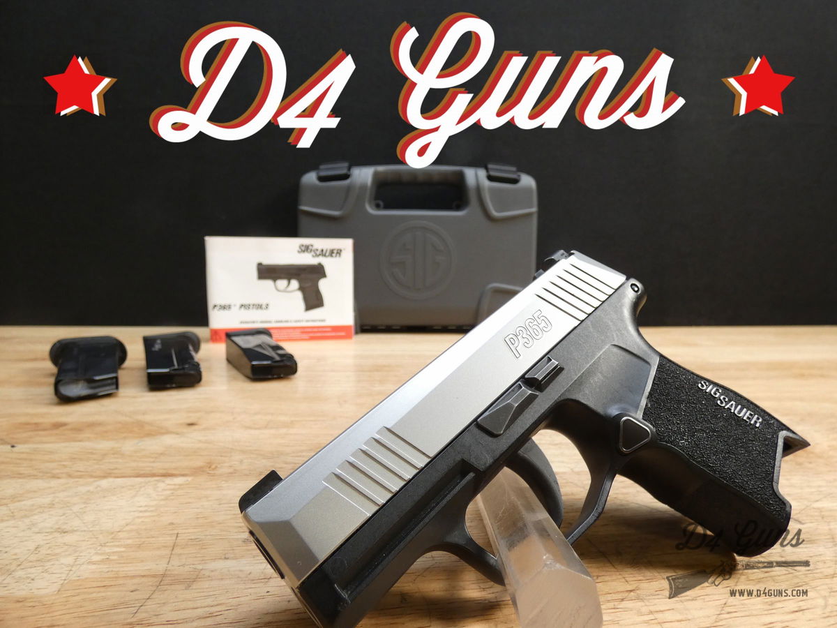 Sig Sauer P365 - 9mm - w/ Case & Mag - Two Tone - CCW - 365 - Semi Auto ...