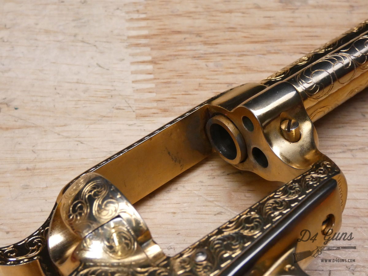 CUSTOM GOLD ENGRAVED Colt Single Action Army 3rd Gen - .45 Colt - C ...