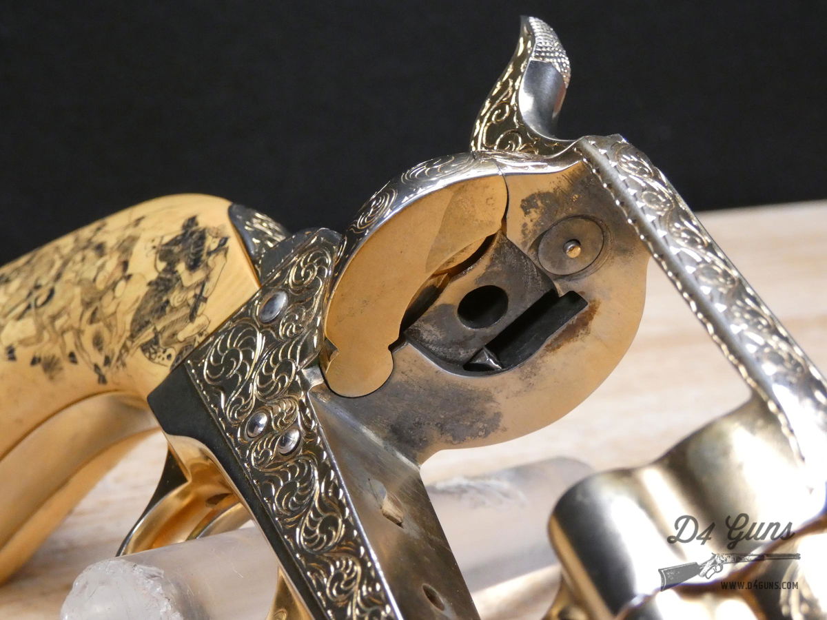 CUSTOM GOLD ENGRAVED Colt Single Action Army 3rd Gen - .45 Colt - C ...