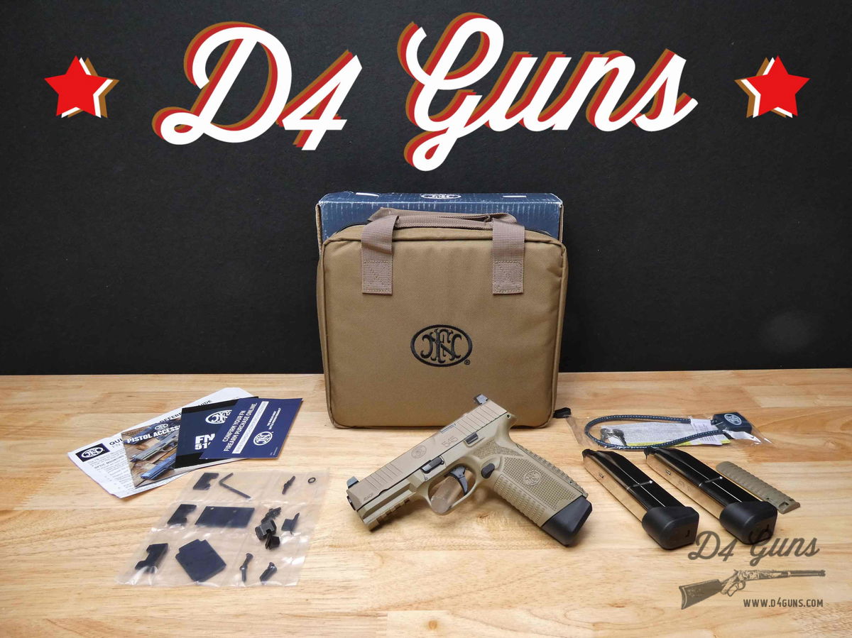 FN 545 FDE - .45 ACP - Optics Ready - With Magazines and OG Case - Semi ...
