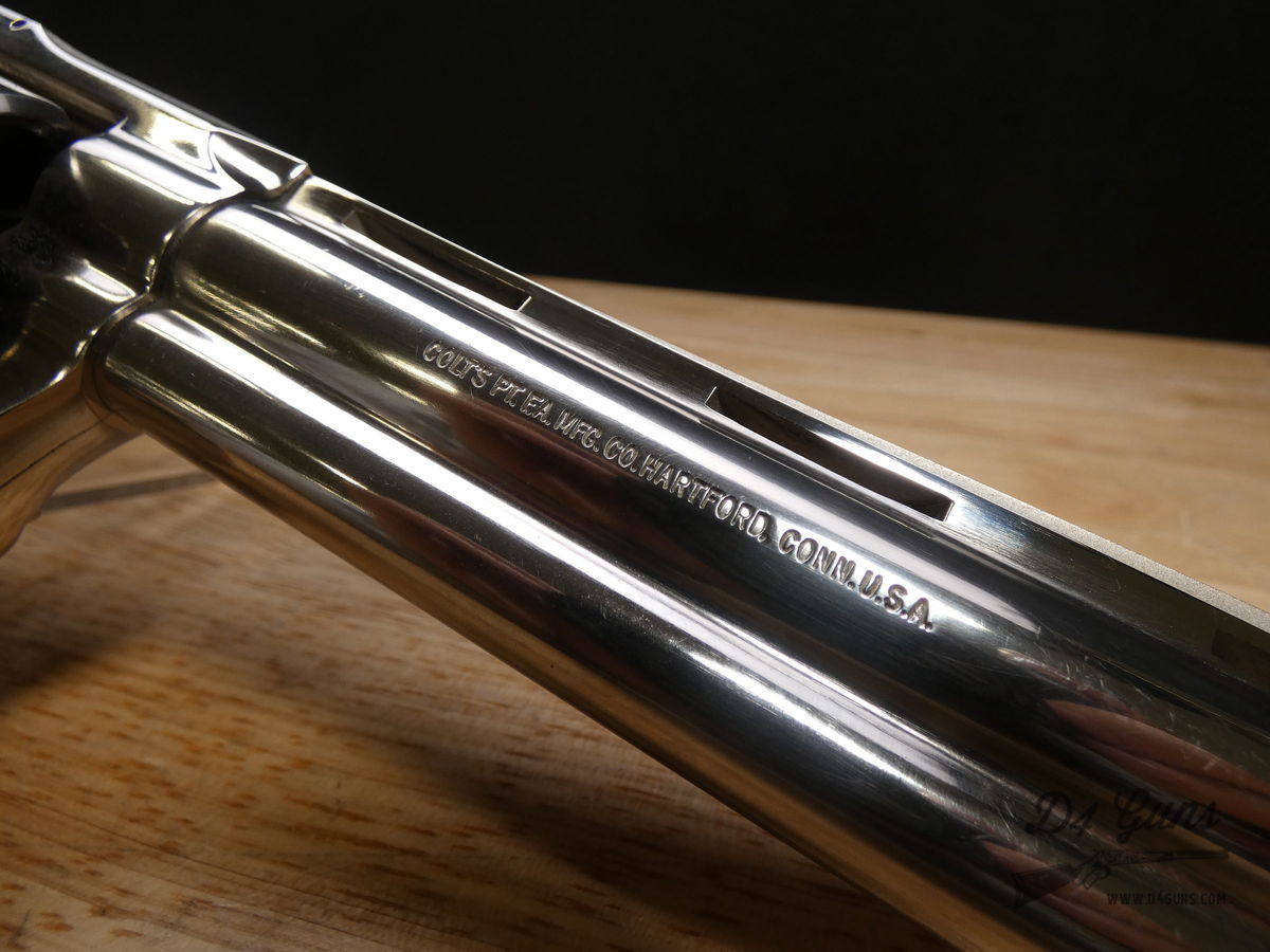 Colt Python - .357 MAG - Mfg 1974 - Nickel - Vent Rib - Colt Snake Gun - Revolvers at GunBroker ...