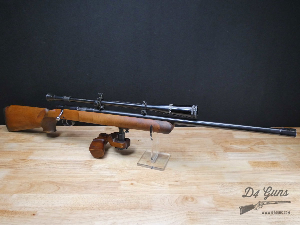 J.G. Anschutz Model 54 Match - .22 LR - Palm Rest & Vintage Lyman Optic ...