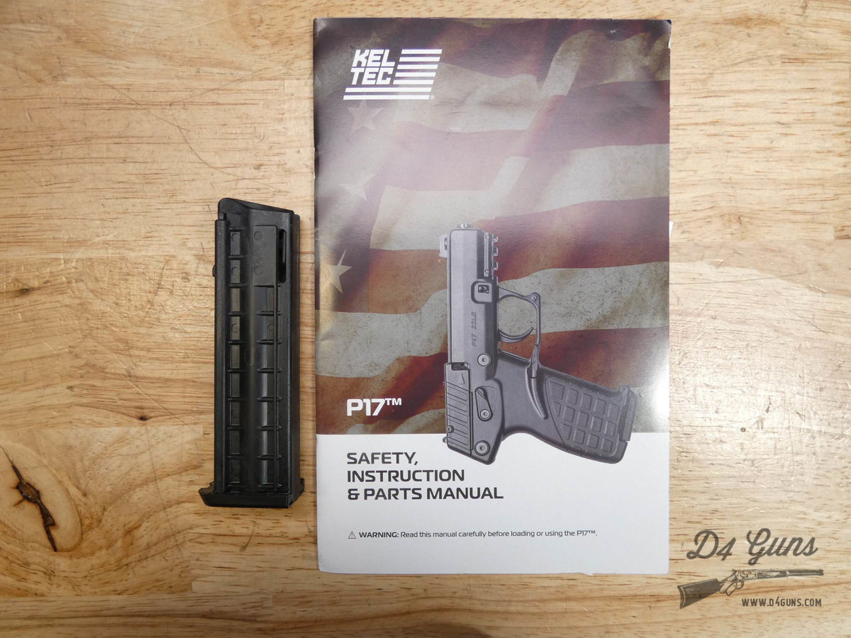 Kel-Tec P17 - .22 LR - Keltec - Threaded - w/ Mag & Manual ! - Optic ...