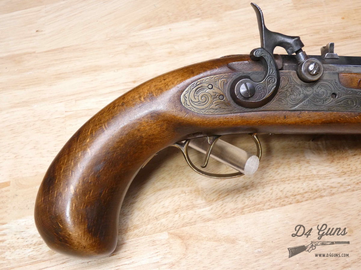 Dikar Black Powder Pistol - .45 Cal - Spain - Octagonal Barrel - Black ...