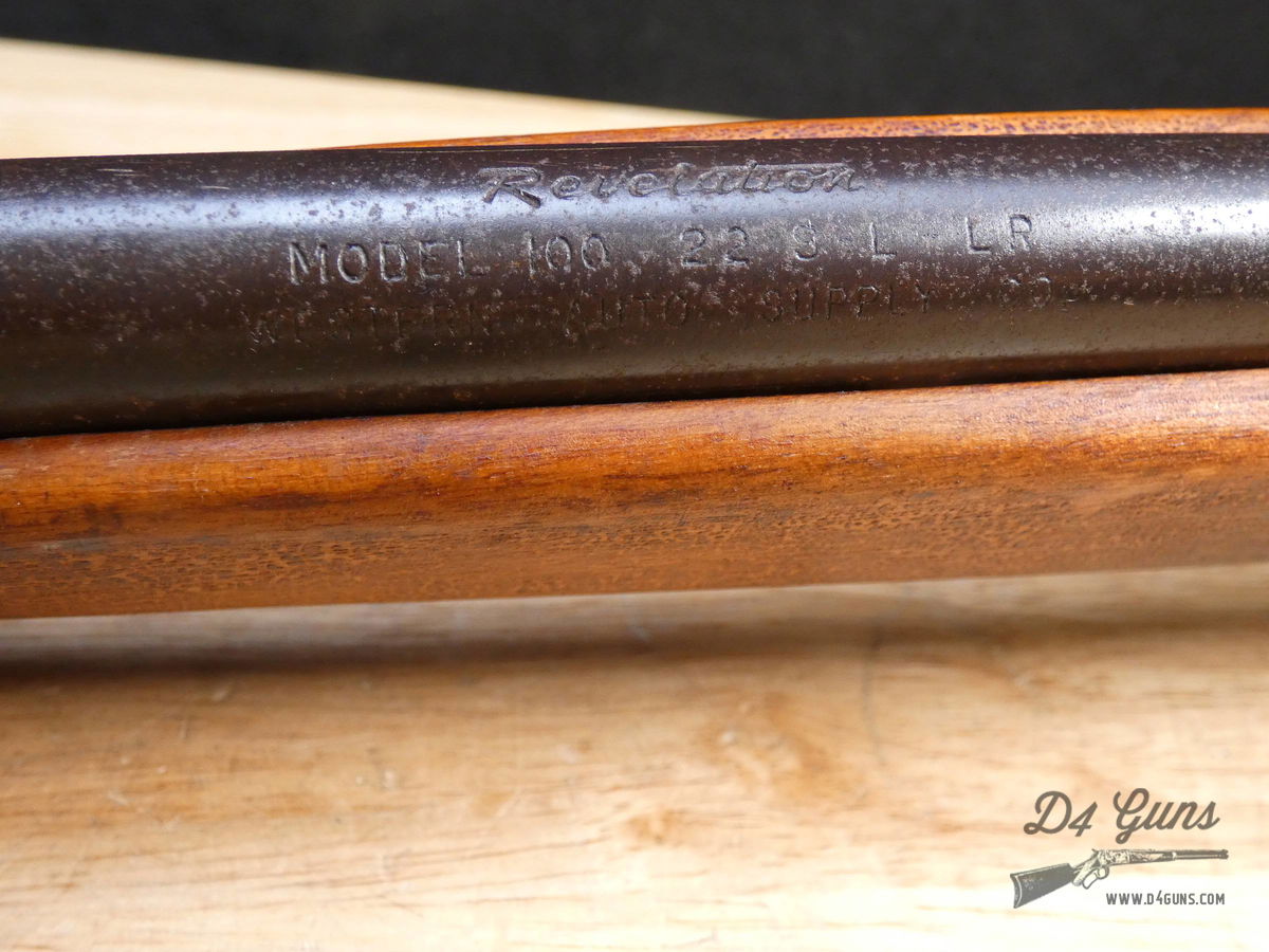 Revelation Model 100 - .22 S/L/LR - 100 - Western Auto Supply - Bolt ...