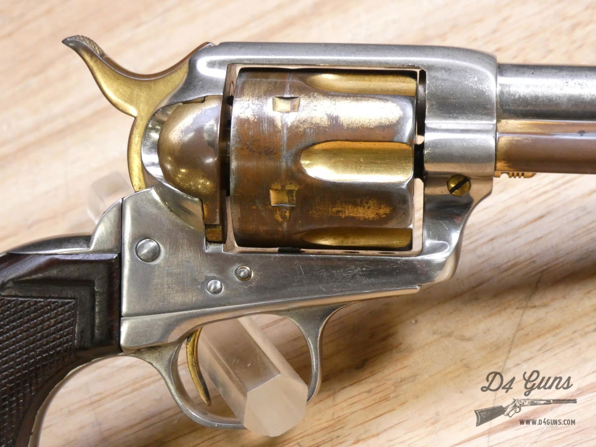 Colt Single Action Army 1st Gen - .32 WCF - SAA - Nickel Finish - MFG 1904 - Revolvers at ...