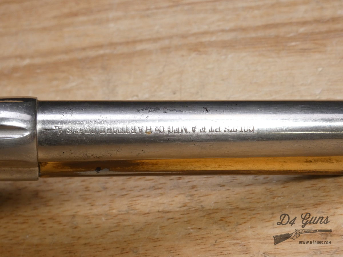 Colt Single Action Army 1st Gen - .32 WCF - SAA - Nickel Finish - MFG 1904 - Revolvers at ...