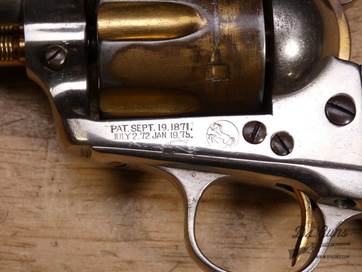 Colt Single Action Army 1st Gen - .32 WCF - SAA - Nickel Finish - MFG 1904 - Revolvers at ...