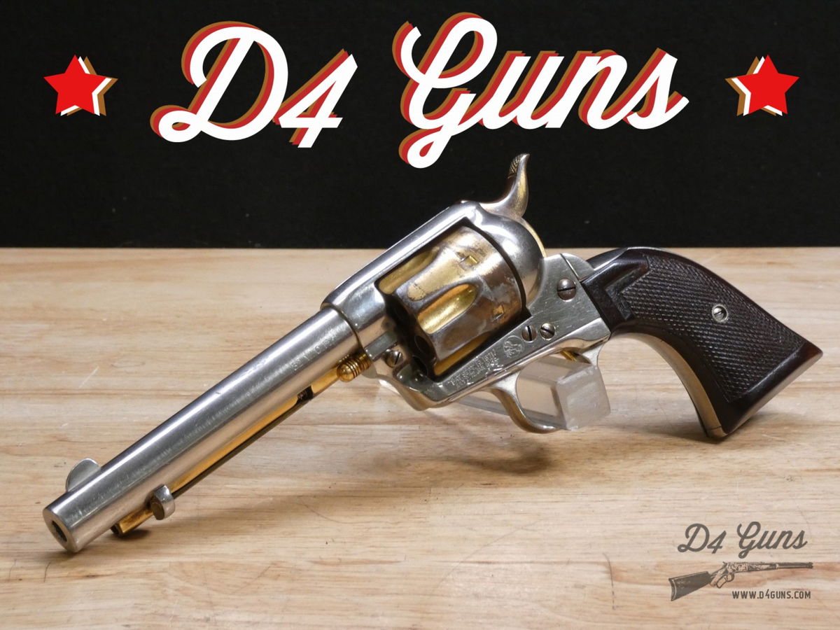 Colt Single Action Army 1st Gen - .32 WCF - SAA - Nickel Finish - MFG 1904 - Revolvers at ...