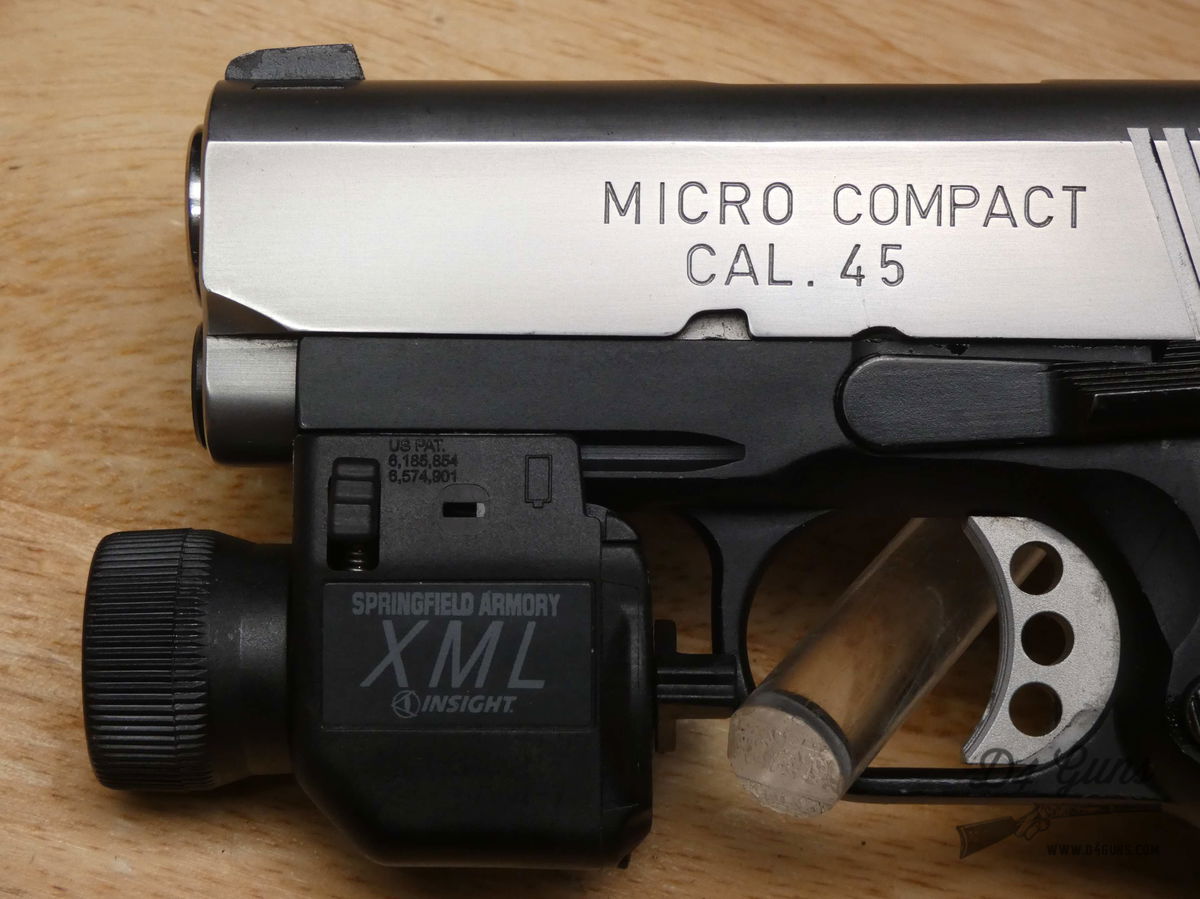 Springfield Micro LW Operator Compact Bitone 1911 - .45 ACP - Case ...