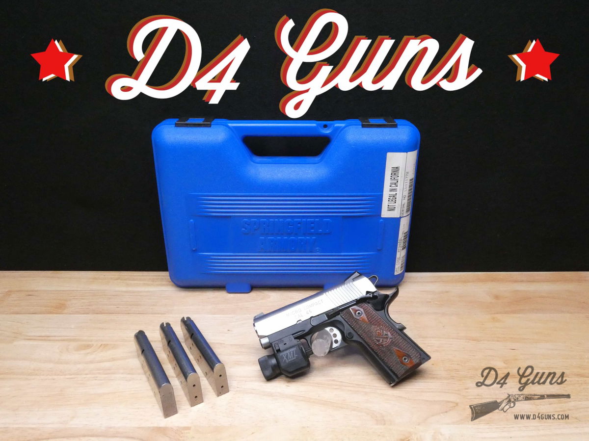 Springfield Micro LW Operator Compact Bitone 1911 - .45 ACP - Case ...